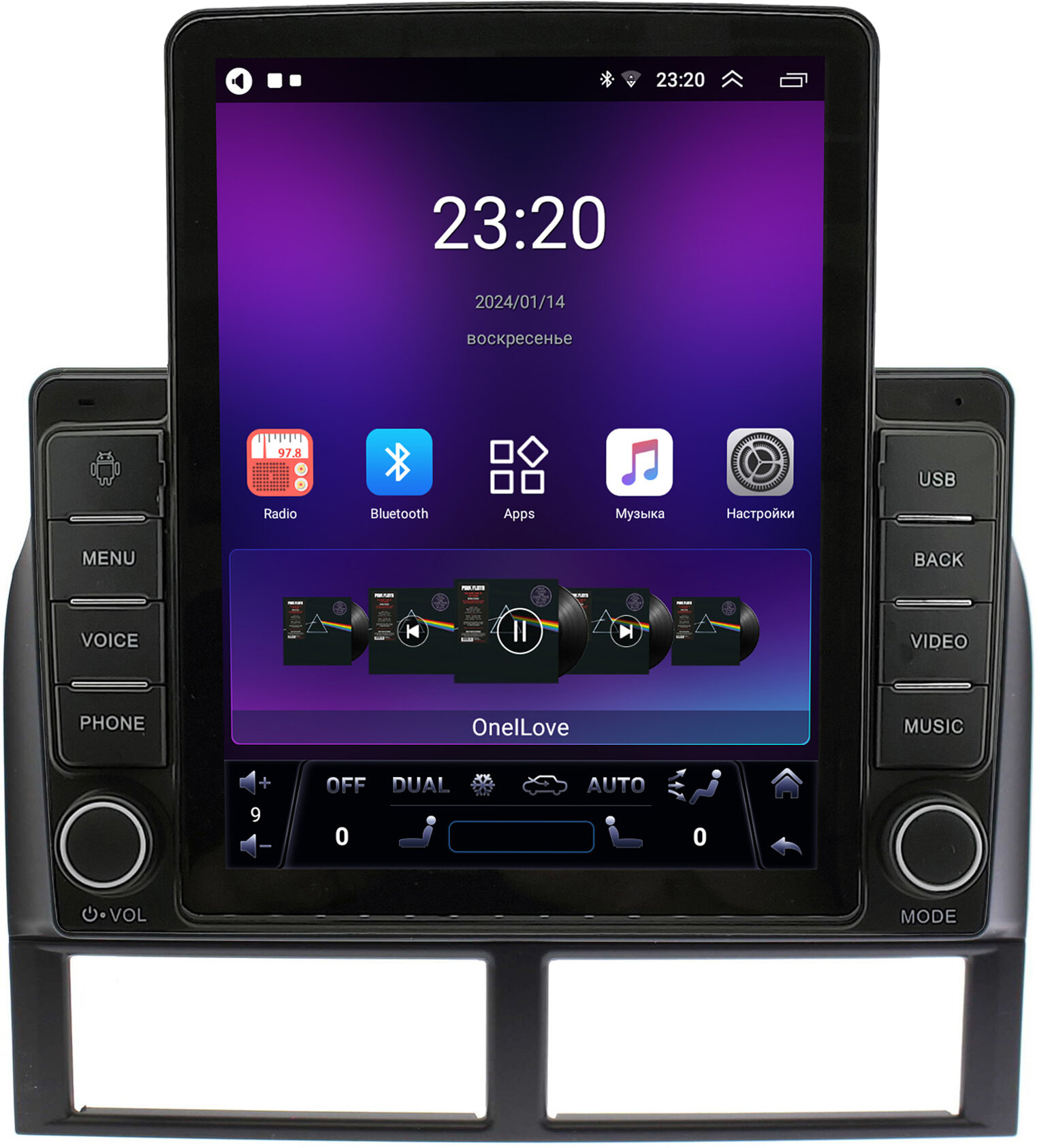 Штатная магнитола Canbox GTR095-9-1192 для Jeep Grand Cherokee 2 (WJ) 1998-2004 на Android 10 (QLed, 4/64, DSP, CarPlay)
