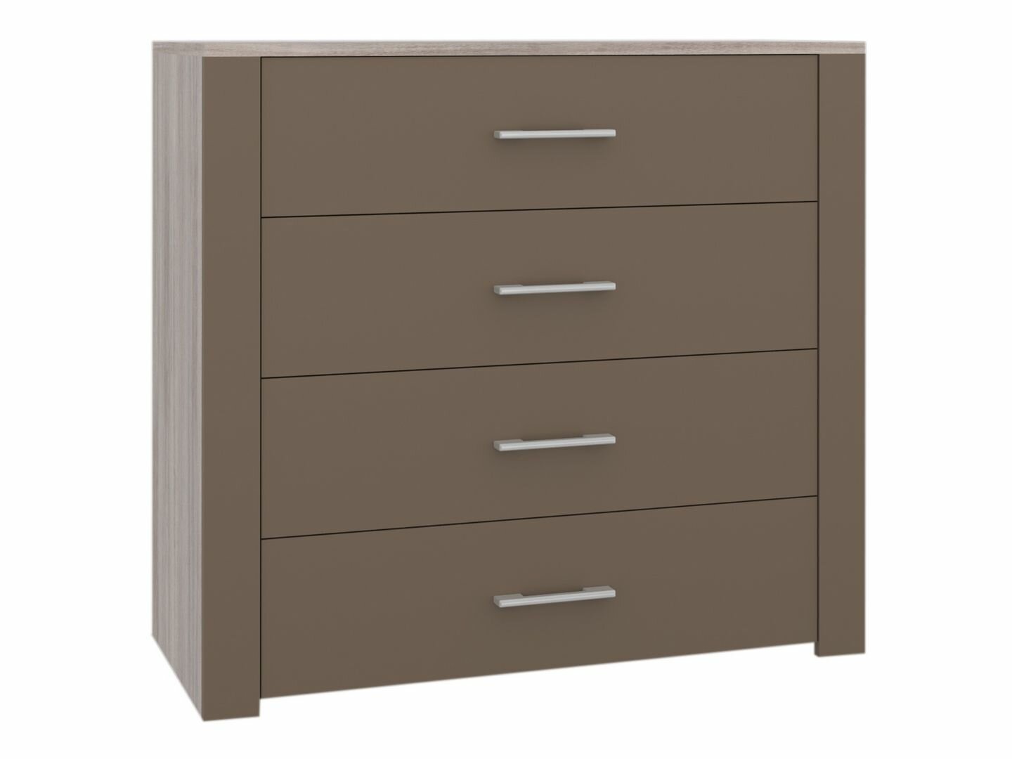 Комод 910 Толиман Дуб Клабхаус Серый/ Латте (KDS)