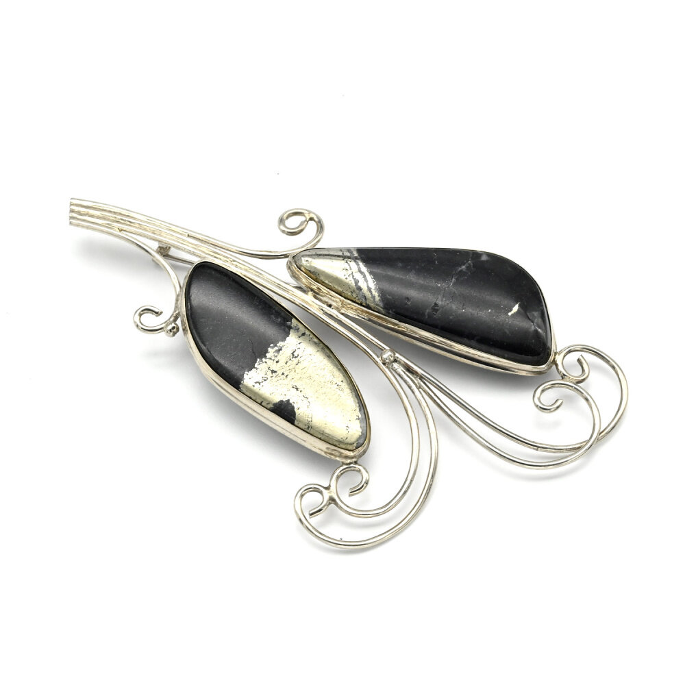 Брошь, пирит