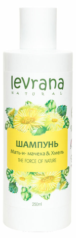 Шампунь для волос Levrana Мать-и-мачеха и Хмель, 250 мл