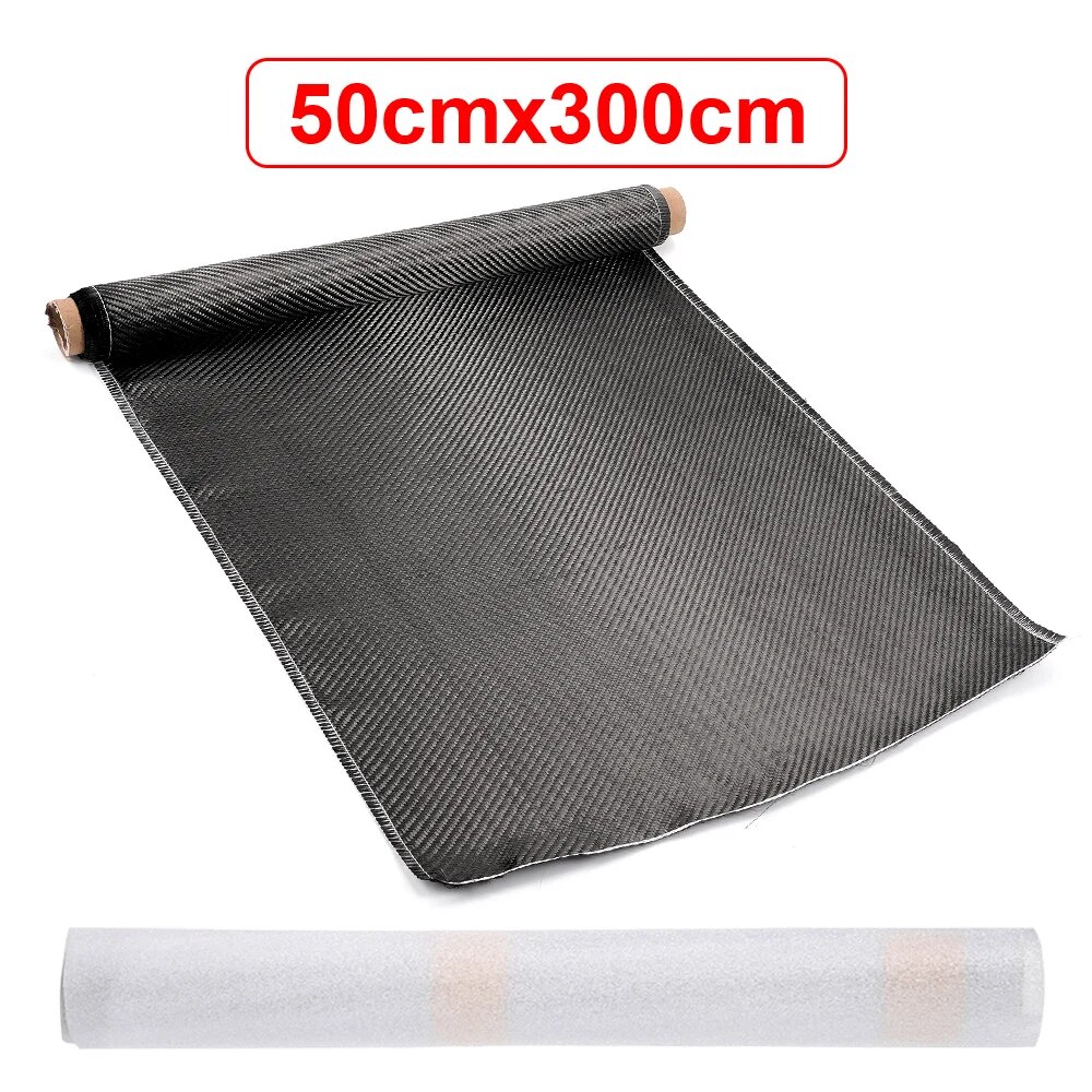 Черная лента углеволокна 50x300 см