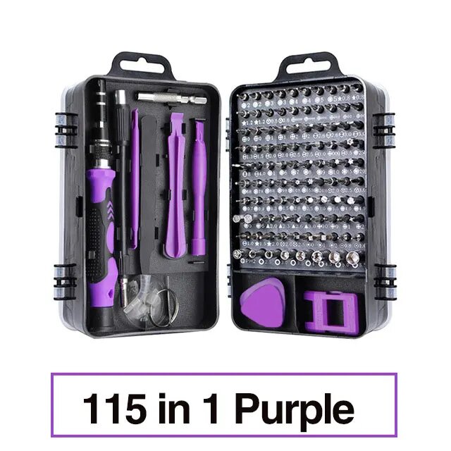 Набор отверток 115 в 1 Purple