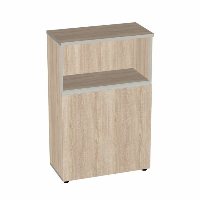 Шкаф для документов широкий средний с низкими дверьми Вита/Vita V-2.1.2 Дуб Сонома 777*387*1205