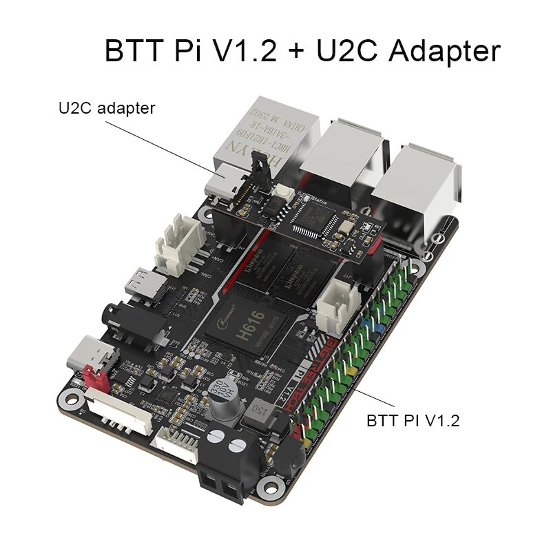 BTT PI V1.2 + U2C Adapter, Цвет: Pi with u2c