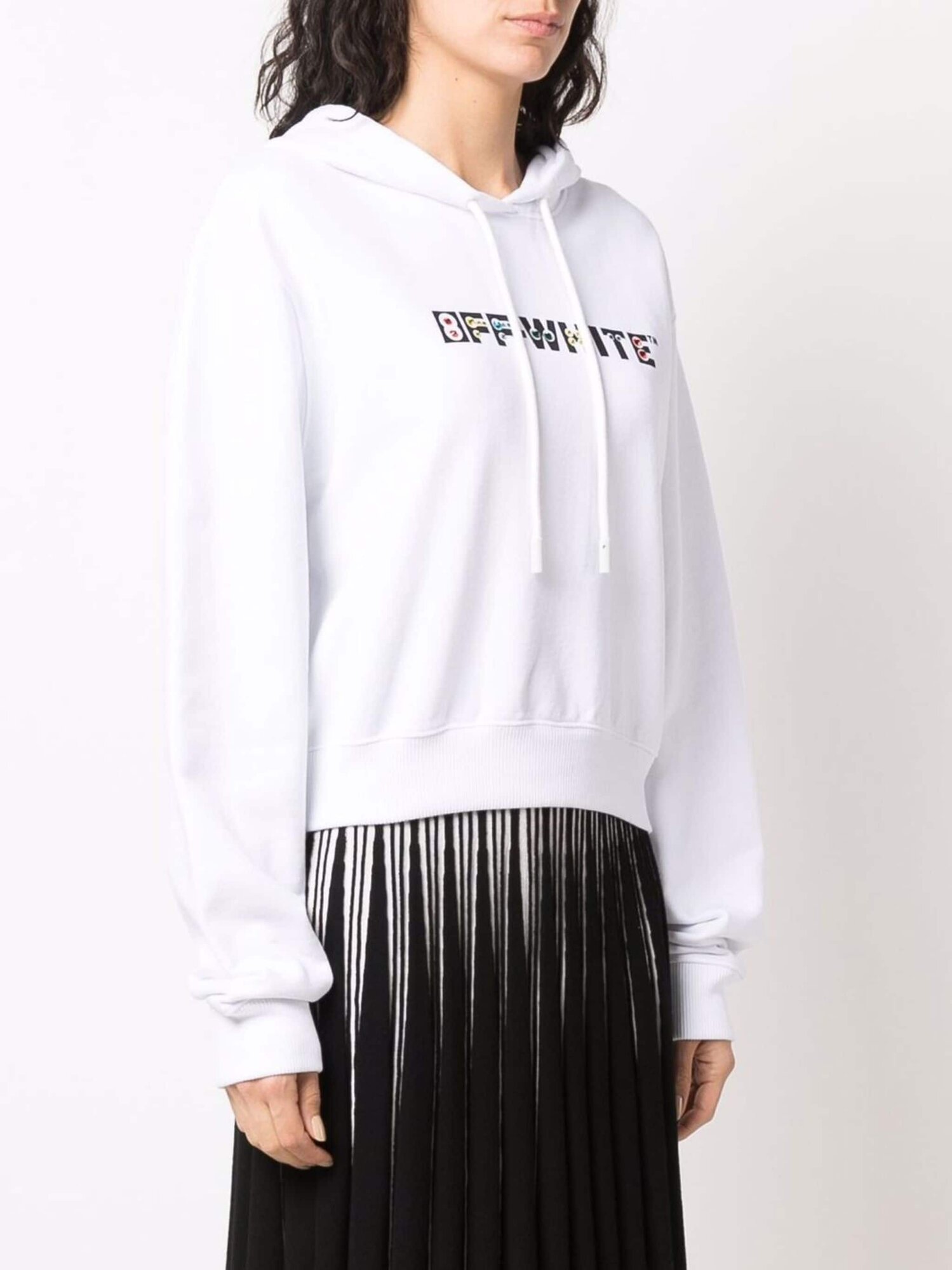 Худи Off-White, размер 34, , бежевый/белый — фото 1