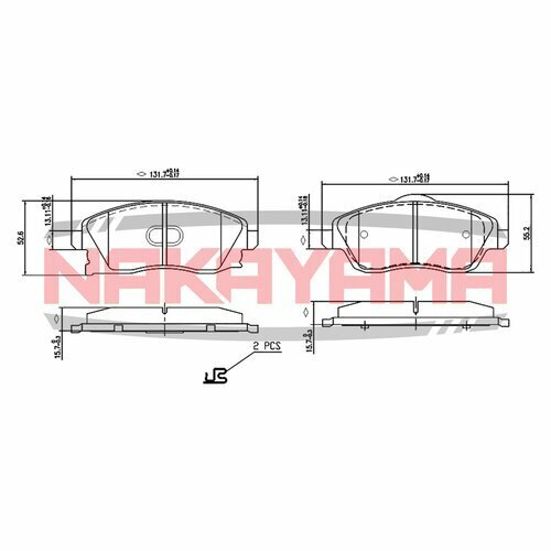 Колодки тормозные дисковые Nakayama HP8368NY