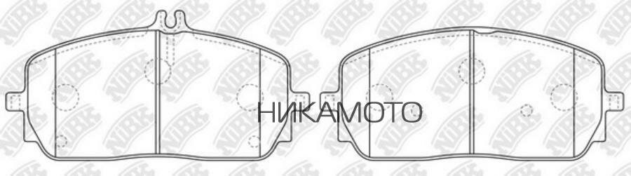 NIBK PN0763 Колодки тормозные MERCEDES A W177/CLA C/X118/GLE V167/G W463 передние