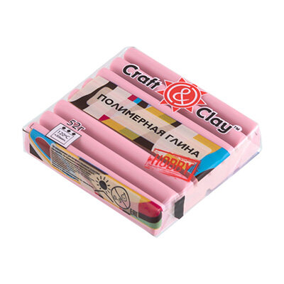 Полимерная глина "Craft&Clay" CCH 52 г 1045 розовый кварц