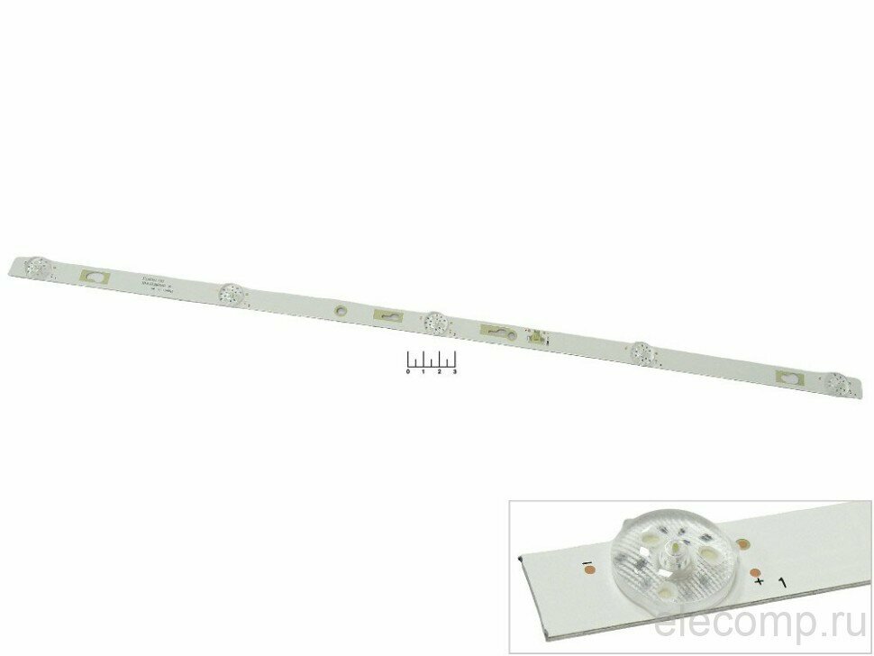 Светодиодный модуль 6V 56.3см 5LED с линзой 32HR332M05AD