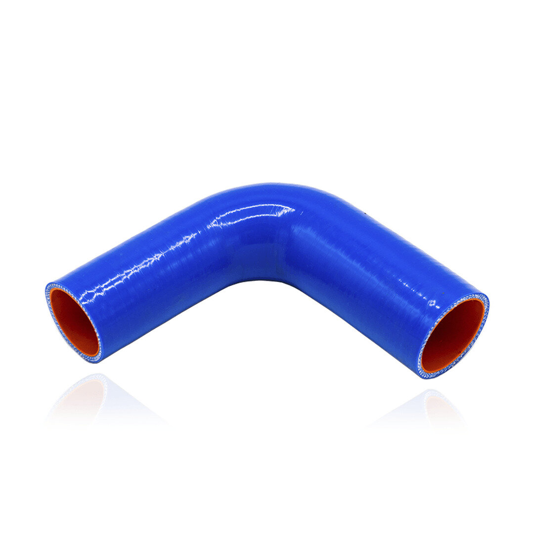 Патрубок силиконовый с переходом, угол 90 градусов, d45x51, L150x150