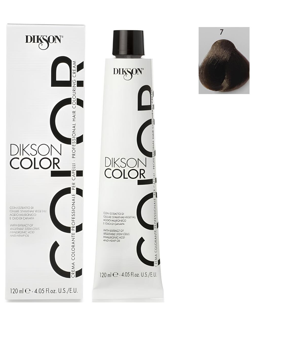 Краска для волос DC 7 холодный русый Dikson NATURALI Biondo Freddo, 120 мл