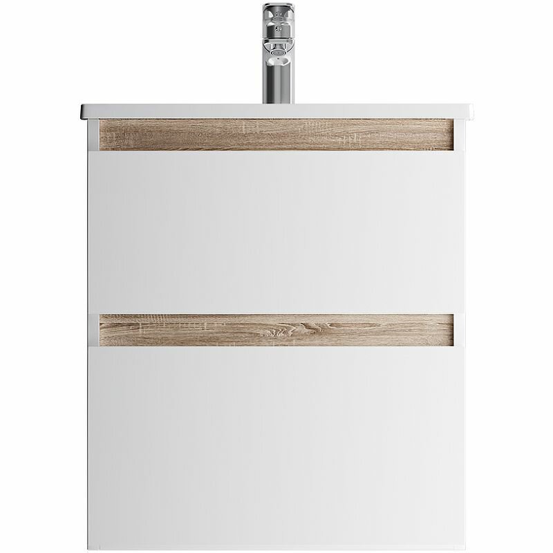 M85AFHX0552WG X-Joy, База под раковину Am.Pm, подвесная, 55 см, 2 ящика, белый глянец