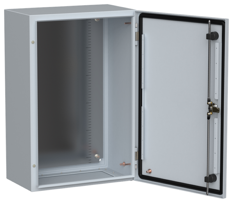 Щит распределительный IEK / ИЭК Titan 5 ЩМП-60.40.25 УХЛ1 в металлическом корпусе, серый, степень защиты IP66, размером 600х400х250мм / электрика