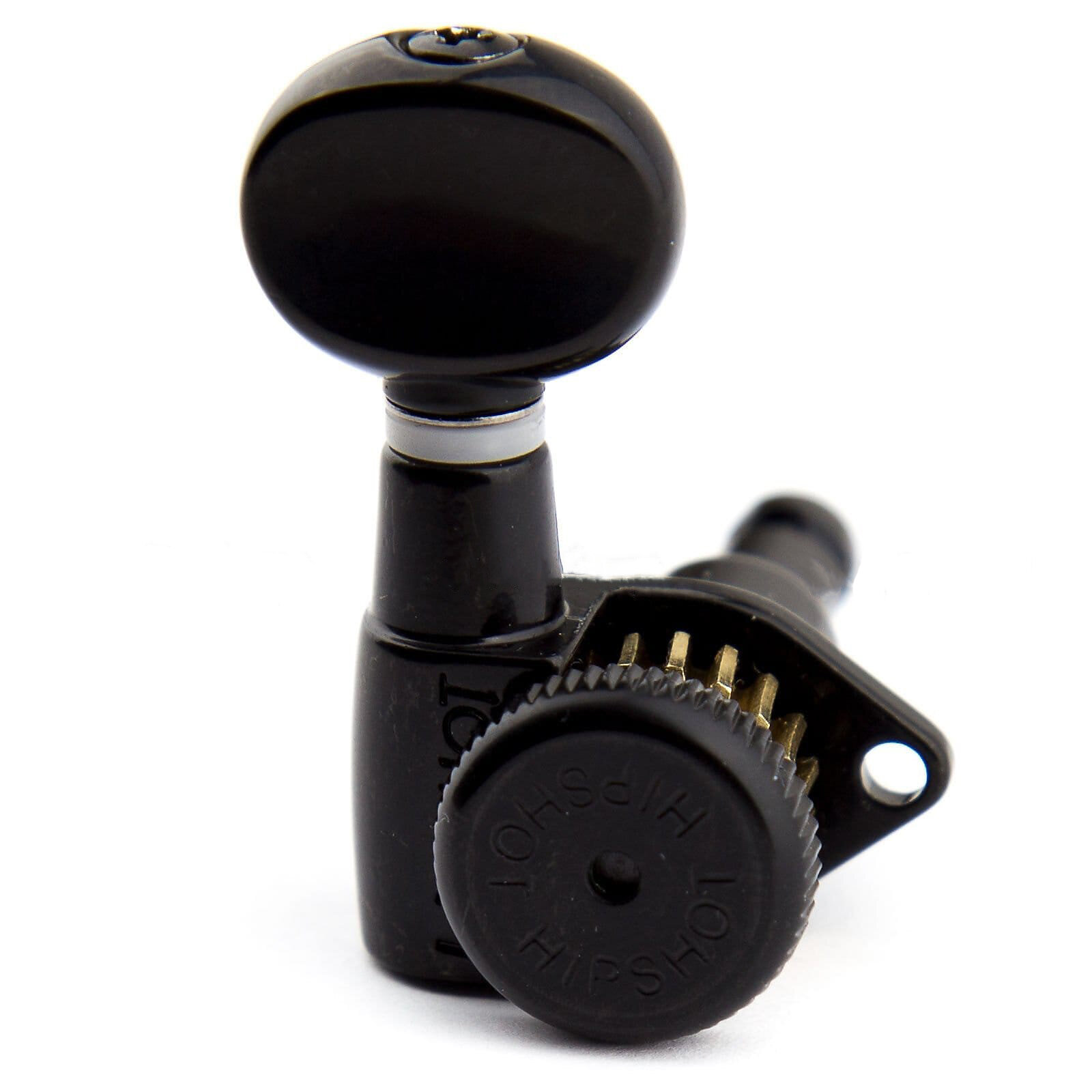 Колки 6 в линию локовые HIPSHOT GRIP-LOCK OPEN 6K1GL0B-05 STAG, черные