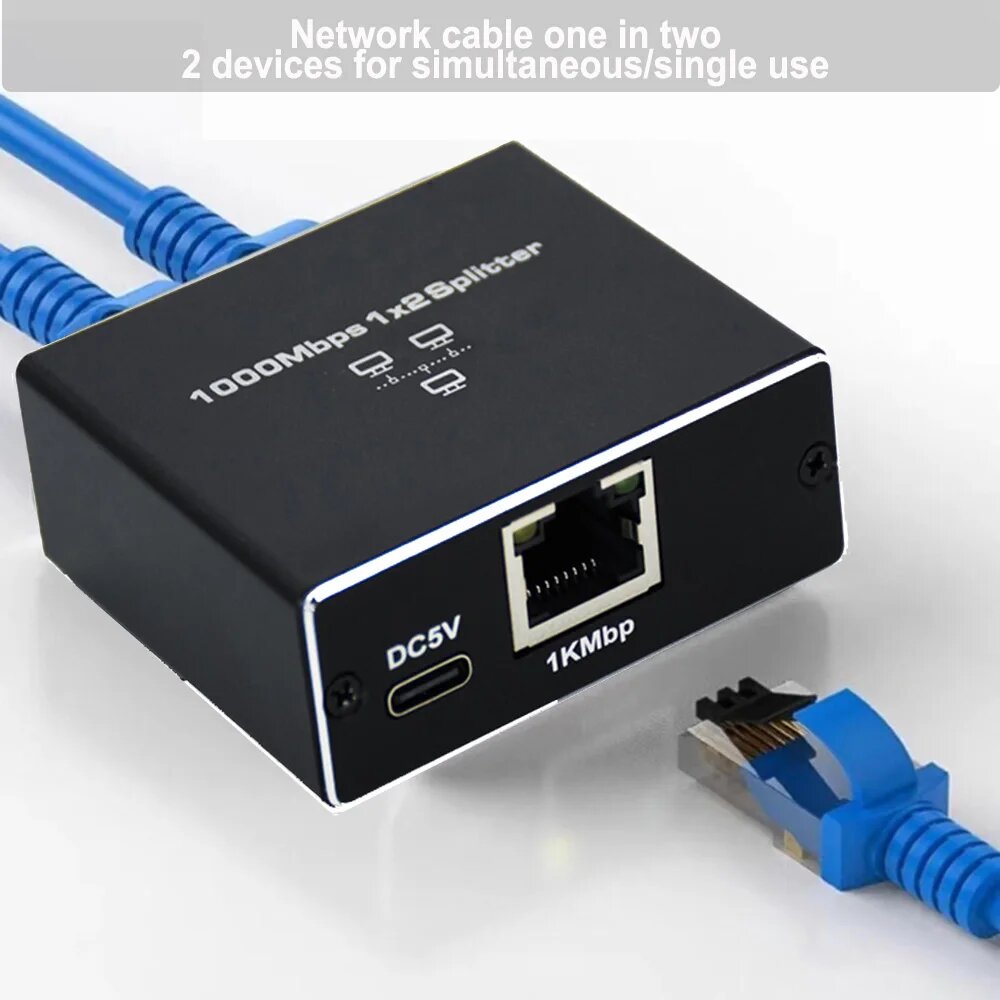 Разветвитель Ethernet YiFanHeRong 1 в 2