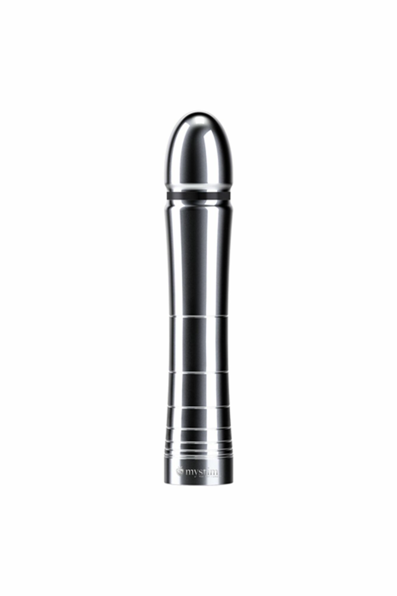 Фаллоимитатор Mystim Glossy Glen, электростимуляция, хирургическая сталь, серебряный, 14 см Mystim Фаллоимитатор Mystim Glossy Glen, электростимуляция, хирургическая сталь, серебряный, 14 см