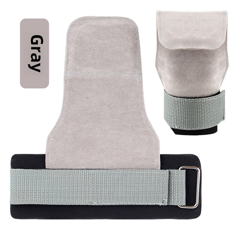 Защитные кожаные накладки для весliftingа, ремни для жимов, экипировка для силовых тренировок, ремни для усиления силы, не скользящие запястьяные накладки (серый)