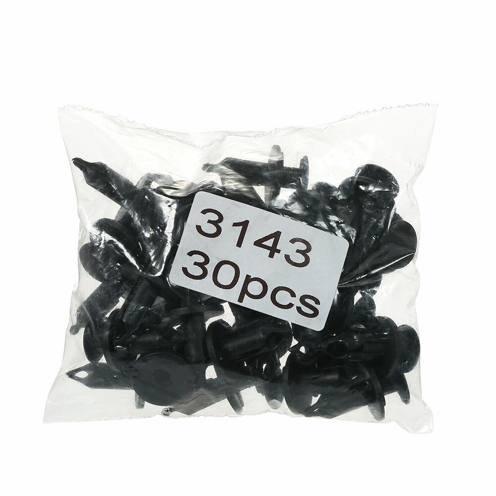 30 шт. 8 мм нейлоновые заклепки для крыльев, универсальные автомобильные крепления для бампера, зажимы для крыльев, сменные и аксессуары для отделки