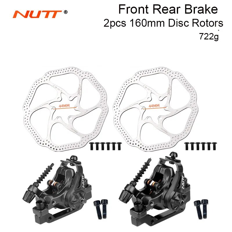 NUTT MTB механический дисковый тормоз A2A197 160 мм 1 pair and Rotor