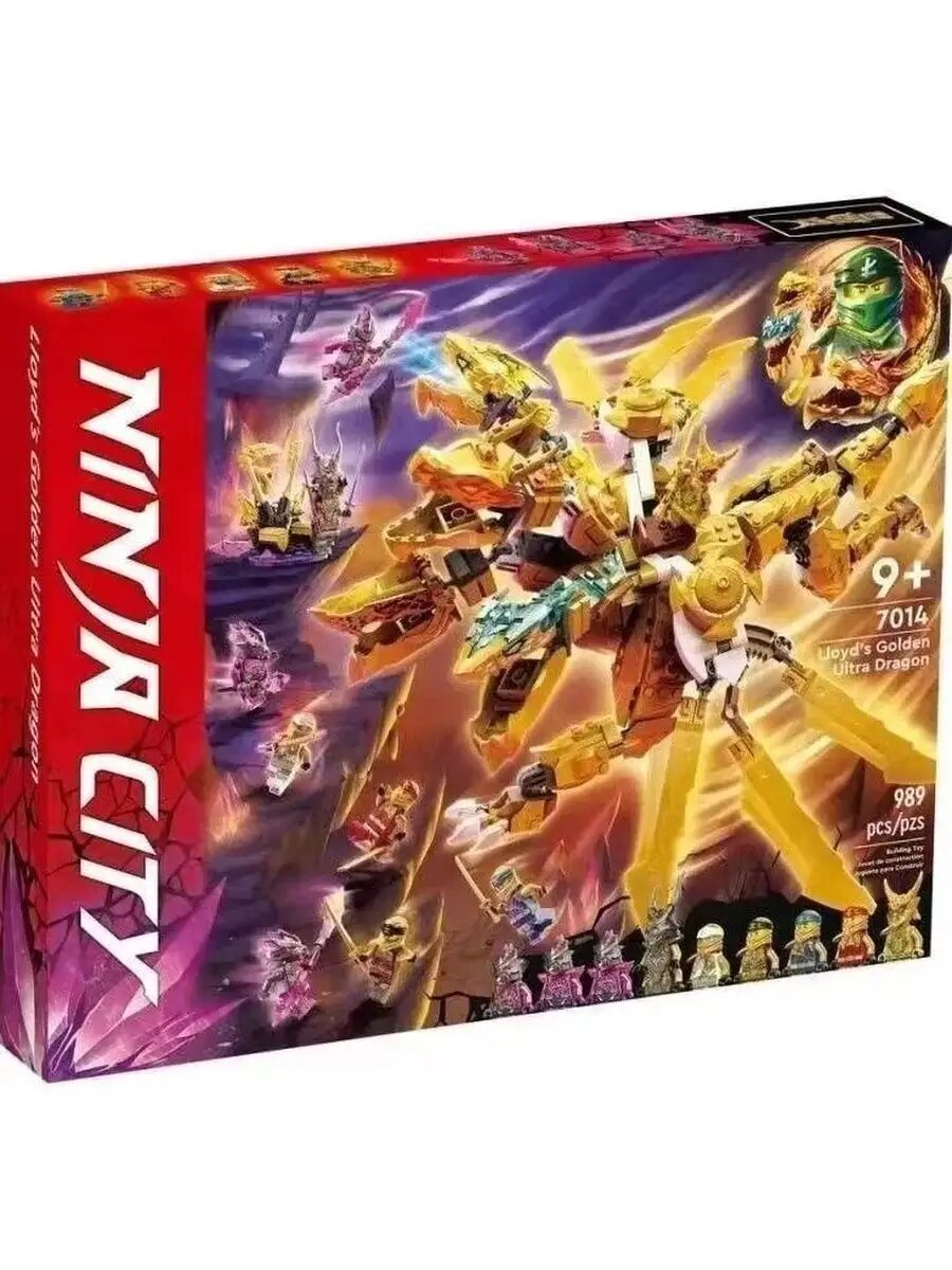 Конструктор набор Ninja Золотой Дракон Ллойда аналог LEGO