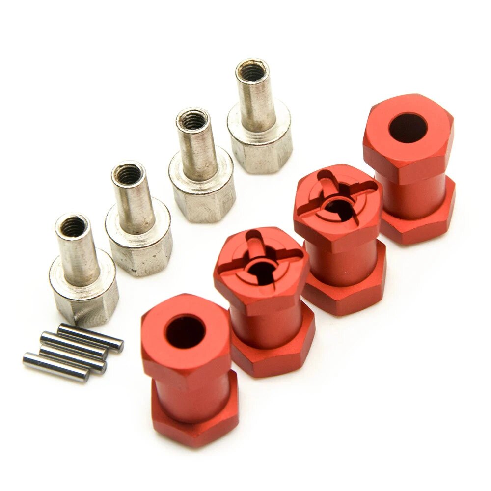 AXSPEED Адаптеры для колес 12 мм, Red 20mm, 4 шт.