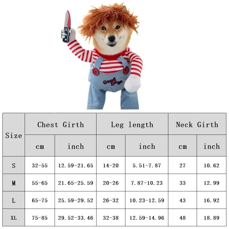 Костюм для собак Chucky, цвет 1