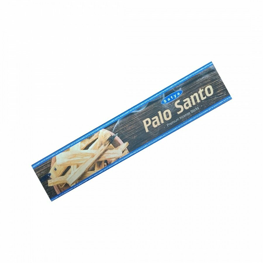 Аромапалочки благовония Черный Сандал Сатья травяные благовония ручной работы Palo Santo Satya PREMIUM 2 кор. по 15 шт.