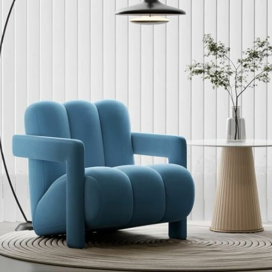 Стул , Лаунж-кресло для отдыха дома мягкое с подлокотниками