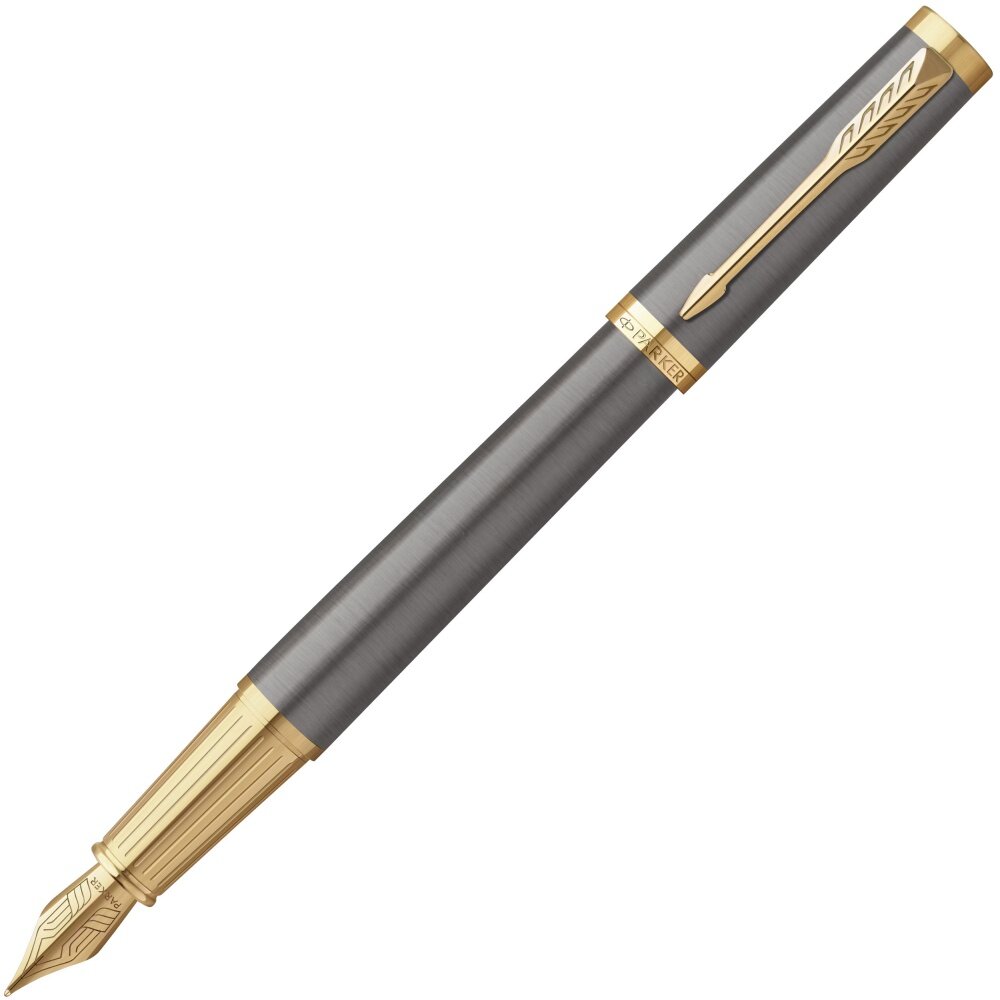 Parker 2213725 Ручка перьевая parker ingenuity, grey core gt (перо f)
