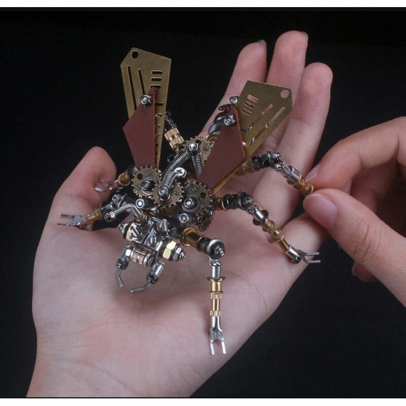 Механические насекомые,3D металлический пазл конструктор металлический, пазлы для детей, летающие муравьи,375