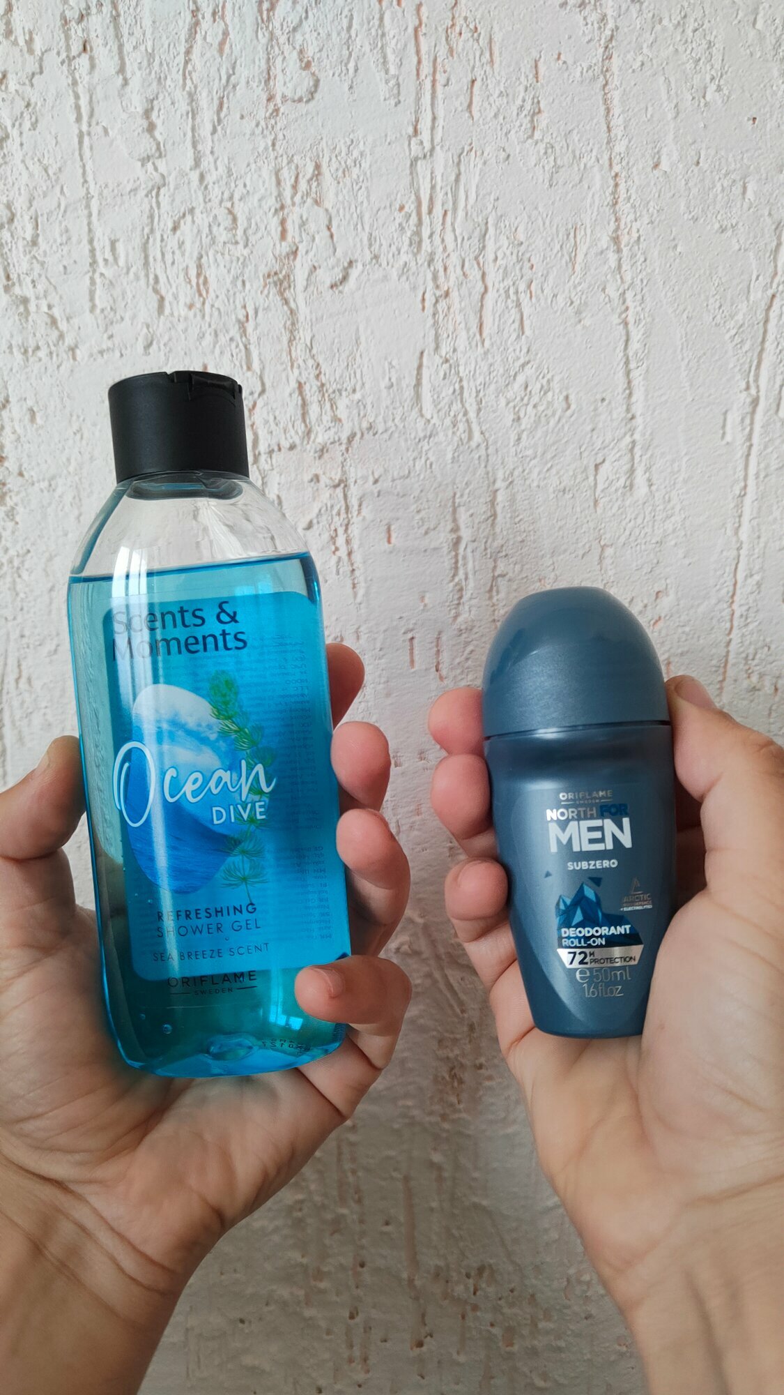 Набор Oriflame "Scents & Moments", гель для душа, дезодорант, 72 часа защиты, 2 в 1