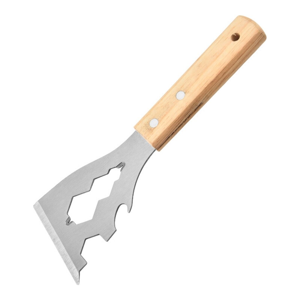 Многофункциональный Портативный Скребок для удаления обоев и клея для гипсокартона с Эргономичной деревянной ручкой