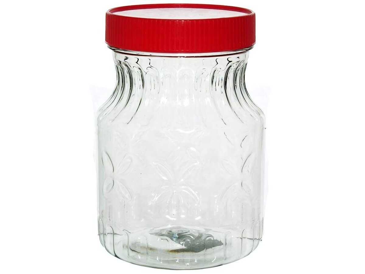 Банка 0,7л ПЭТ Медовая для хранения мёда, прозрачная, пищевой пластик