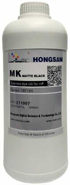 Чернила DCTec водорастворимые HP Z2100 Matte Black (матовый черный) 1000 мл