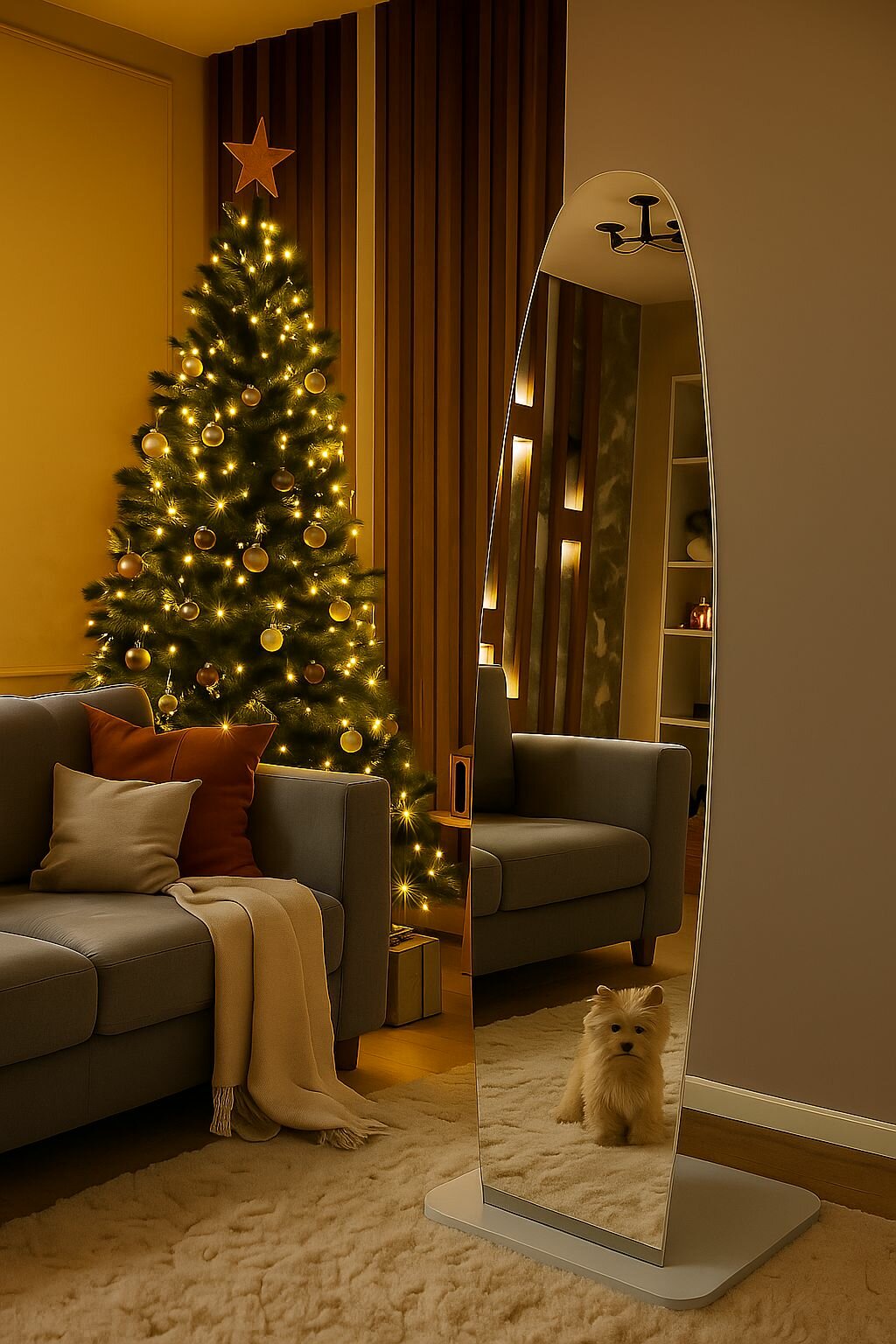 Напольное зеркало овальное 160х50