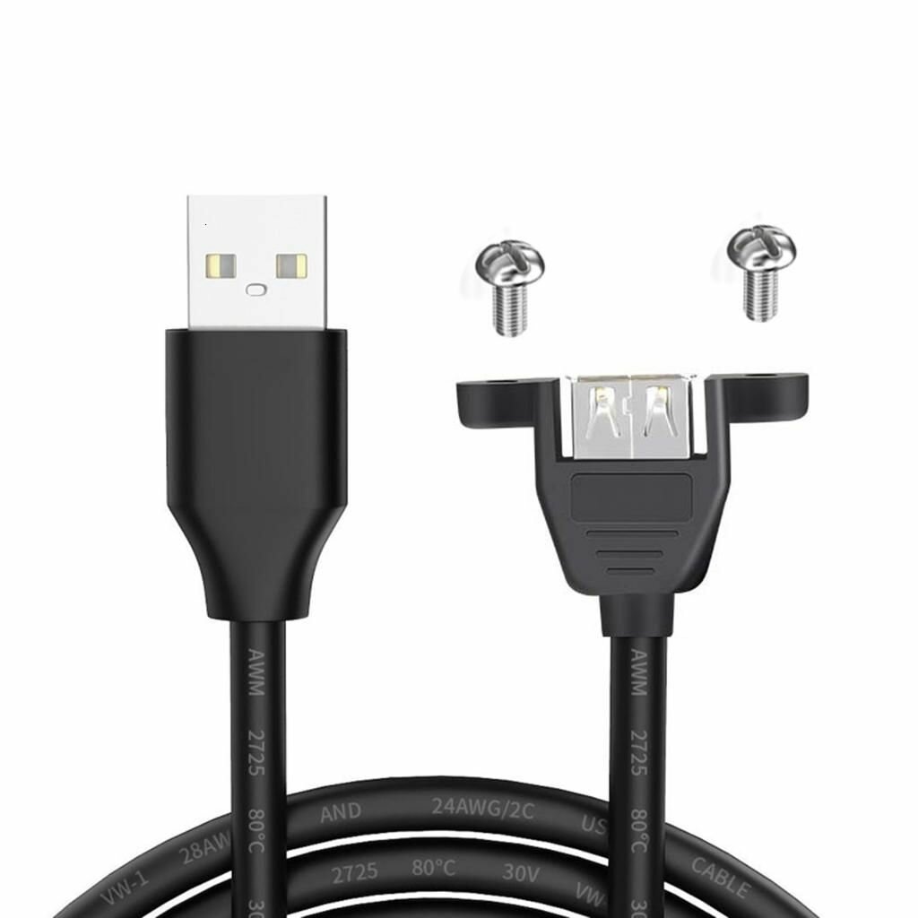 USB A удлинительный кабель панельный, 5m - Половинная упаковка