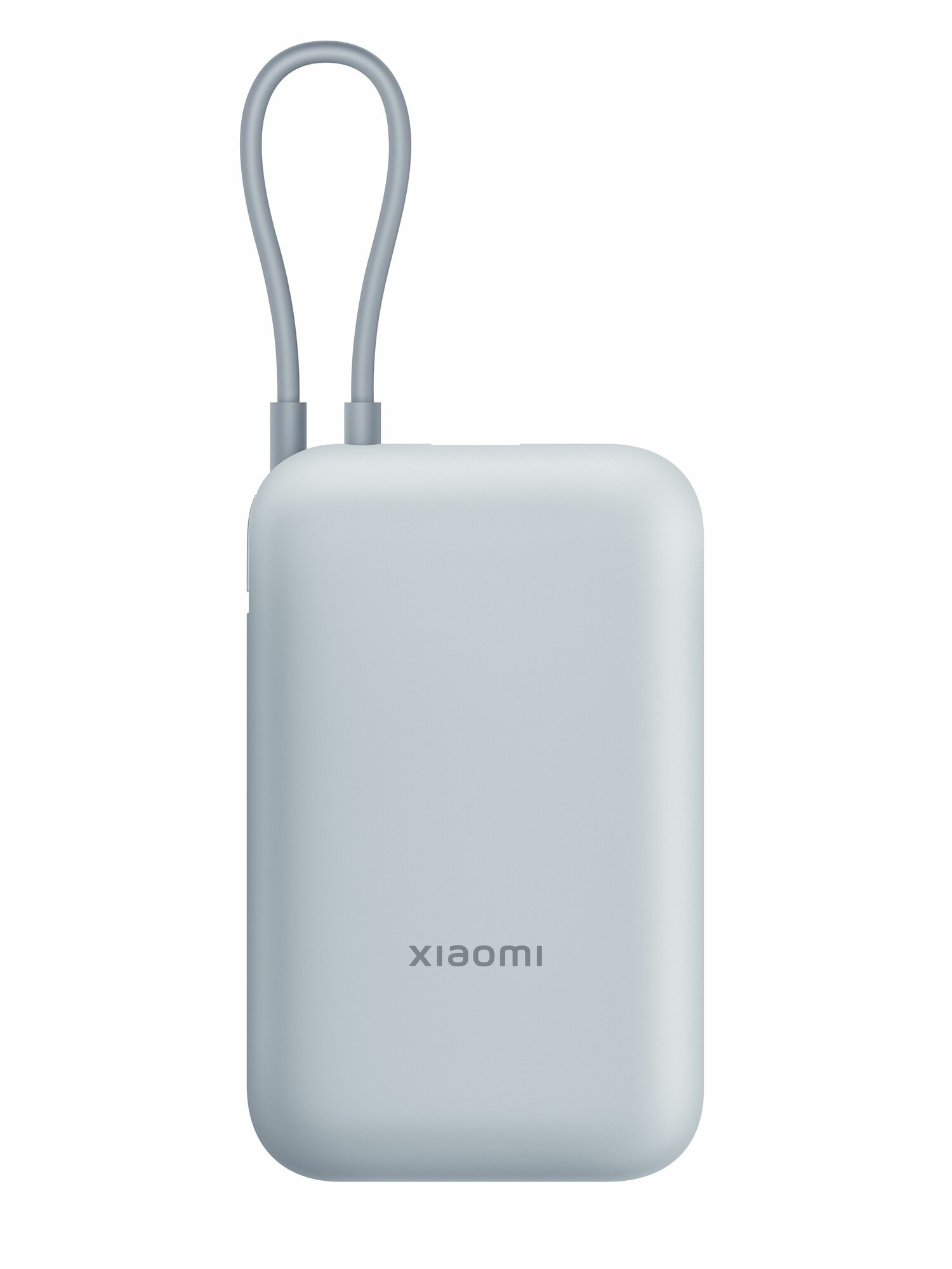 Аккумулятор внешний Xiaomi 22.5W Power Bank 10000mAh, ледяной голубой (с встроенным кабелем)