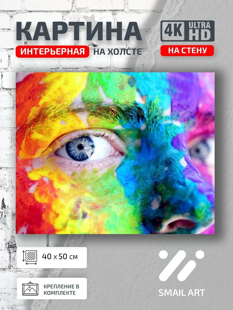 Картина на холсте интерьерная 40 на 50 на стену крупным планом для кабинета атмосфера