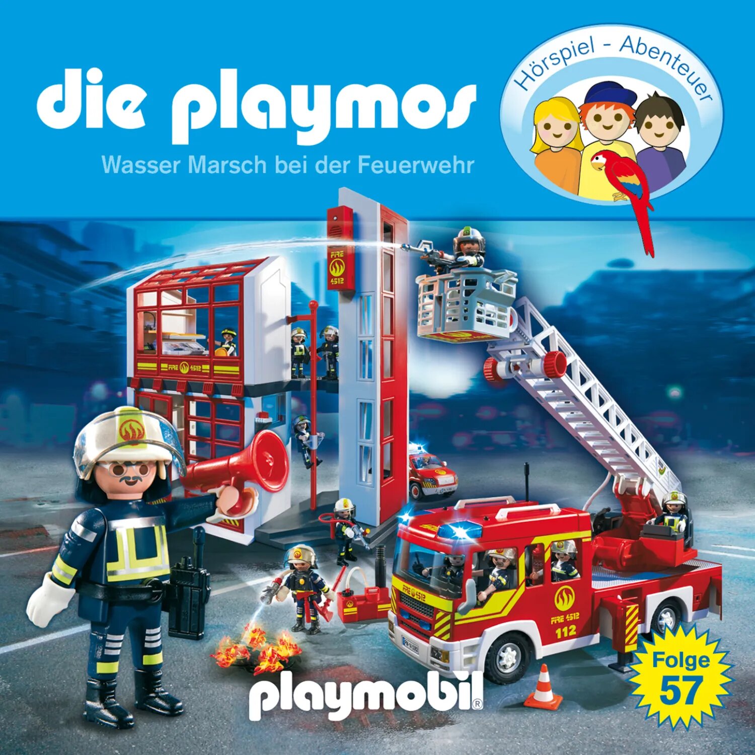Die Playmos - Das Original Playmobil Hörspiel, Folge 57: Wasser Marsch bei der Feuerwehr [Аудиокнига]