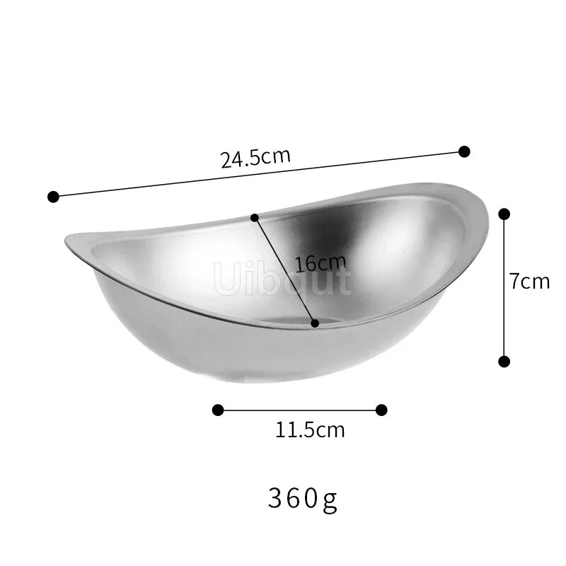 Чаша для закусок из магазина горячих горшков Десертные миски Корейская кухонная посуда 25x16x7cm