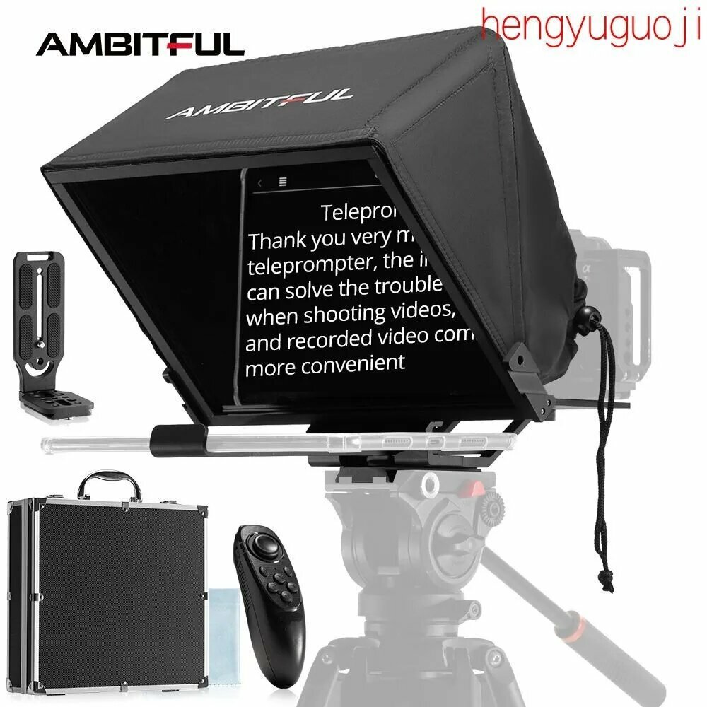 Ambitful T14 телесуфлер большой экран интервью складной для DSLR камера живая