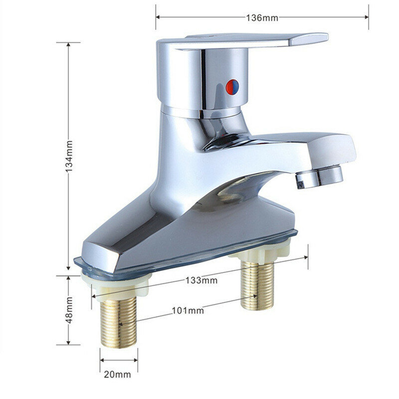 Двухотверстный смеситель для раковины Shendas с подачей горячей и холодной воды, винтажный трехотверстный смеситель для умывальника в ванной комнате.