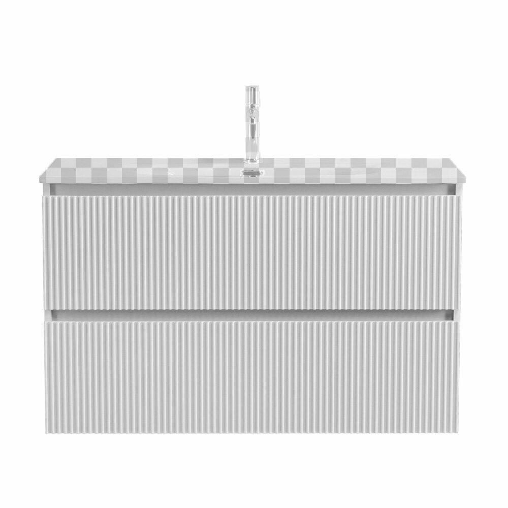Тумба под раковину BelBagno UNO 100 UNO-1000-2C-SO-BO Bianco Opaco