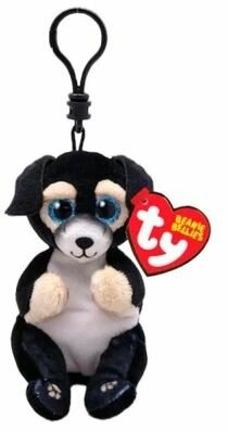 TY Игрушка-брелок Рэнжер Черная Собачка дет, 10 см