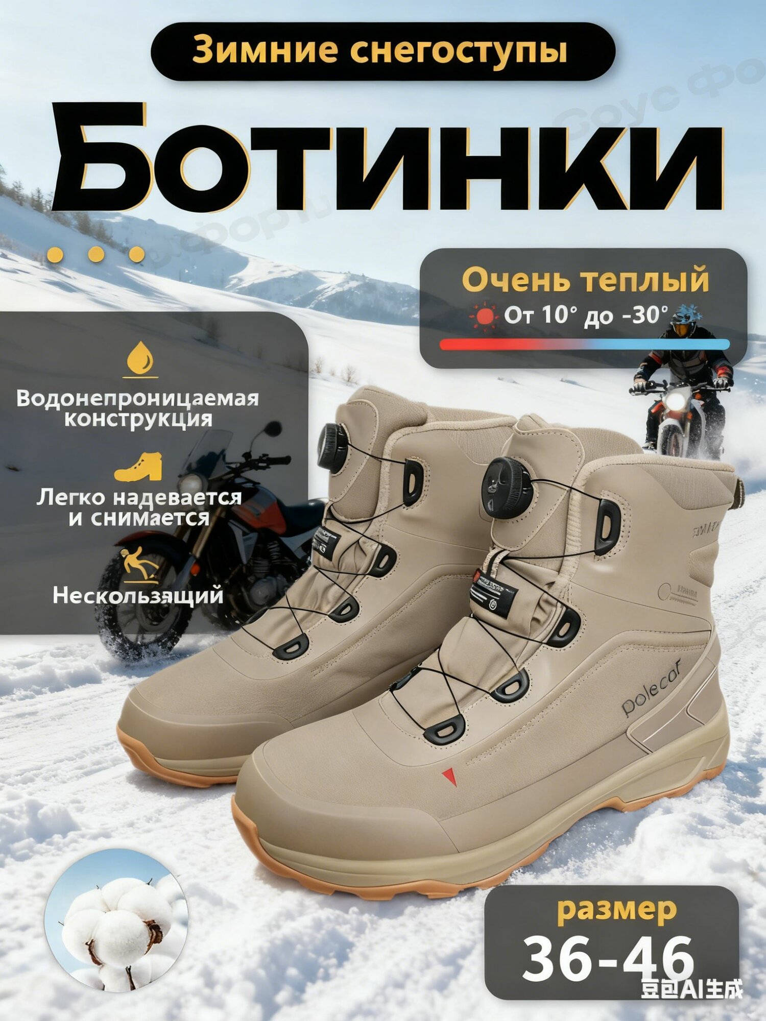 Ботинки снегоходные