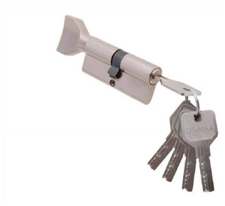 Цилиндровый механизм DAMX MSM CW 80 (40x40) SN матовый никель 5 перфорированных ключей в комплекте