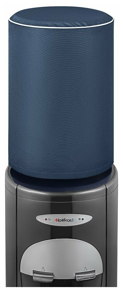 Чехол декоративный DECORATOR "аква", для кулера, на бутыль 19л, с кантом, водонепроницаемая ткань, цвет синий