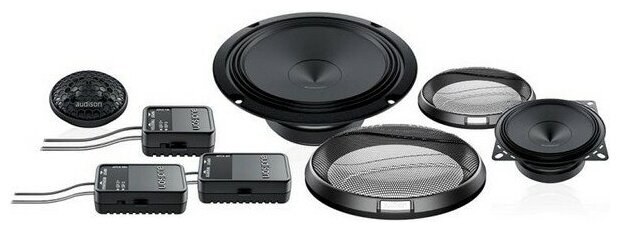 Колонки автомобильные Audison Prima APK 163 Kit 3-Way System, 16,5 см, коаксиальные трёхполосные, 2 шт.