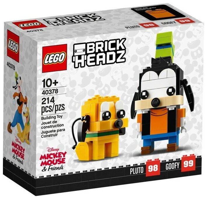 Конструктор LEGO BrickHeadz 40378 Pluto and Goofy (Сувенирный набор Гуфи и Плуто)
