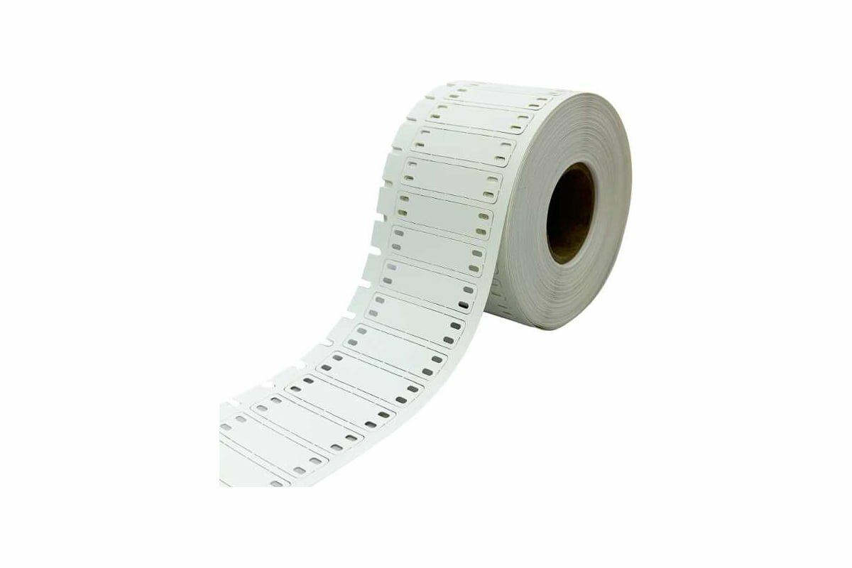 Маркерпром Бирка TAG-T2H-50x12-102C-1-2(40) маркировочная под 2 хомута 50x12 мм, в рулоне 2000 шт, втулка 40 мм. mpr01017